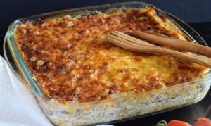 Cabbage Casserole with Minced Meat