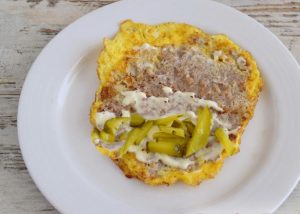 Brizol with Spicy Pickled Pickled Filling.