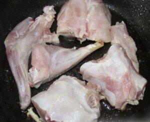 Rabbit Fricassee With Cream