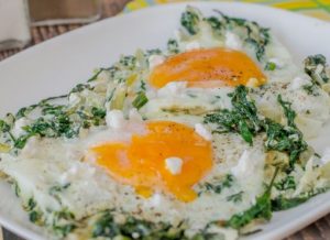 Shakshuka with Fresh Spinach