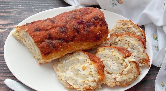 Minced Fish Roll with Egg Filling (in the Oven)