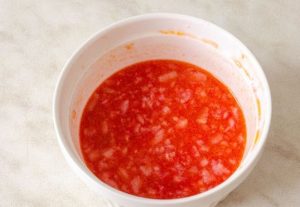 Red Borsch with Chicken Celery and Garlic