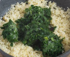 Rice with Spinach and Cheese