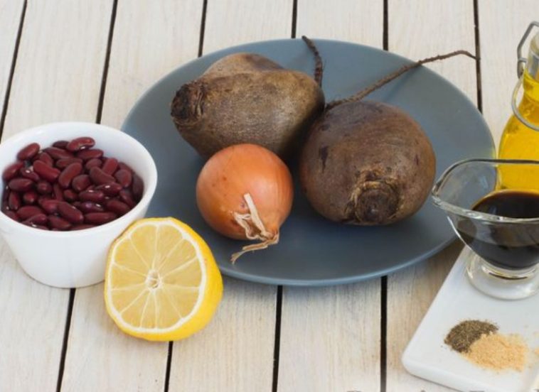 Beetroot Pate with Canned Beans