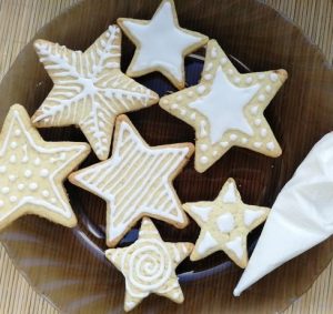 Shortbread Cookies with Icing