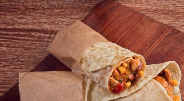 Vegetarian Burritos with Rice and Kidney Beans