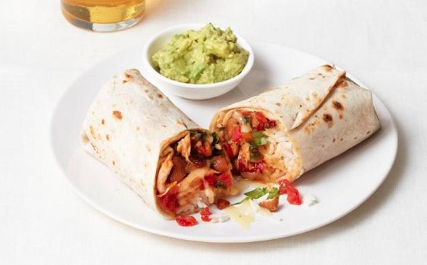 Vegetarian Burritos with Rice and Kidney Beans