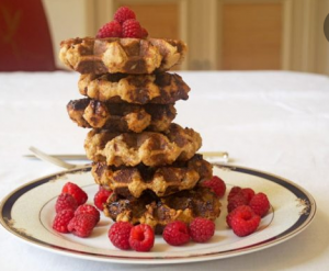 Vienna Waffles in a Waffle Iron