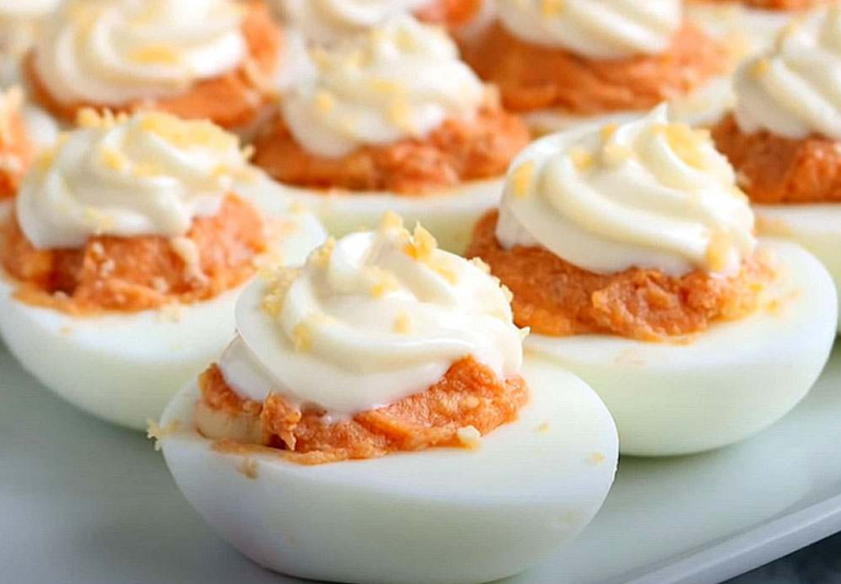 Eggs Stuffed with Cod Liver