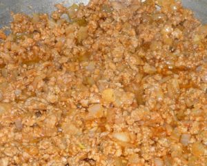 Pasta with Minced Meat and Tomato Paste