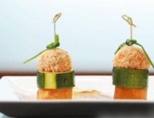 Vegetable and Chicken Fillet Canapes