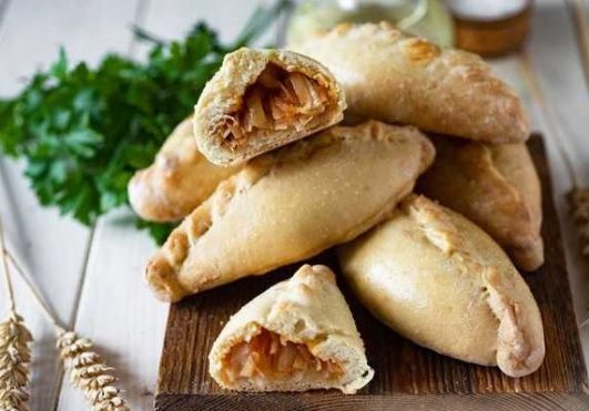 Pies from Yeast-Free Choux pastry on Kefir, with Cabbage (in the Oven)