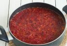 Red Cabbage Borscht with Apple