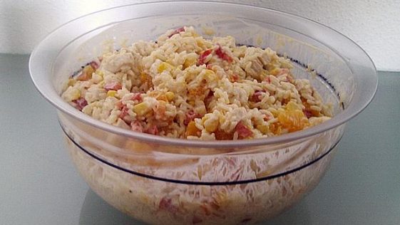 Fruity Tuna Curry Rice Salad - Boss Kitchen