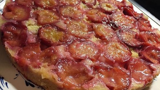 Vegan Plum, Semolina and Nut Cake - Boss Kitchen
