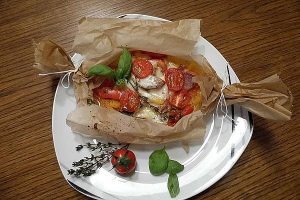 Vegetable Parcel with Mozzarella