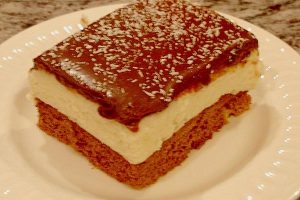 Chocolate – Semolina – Cream – Coconut Cake