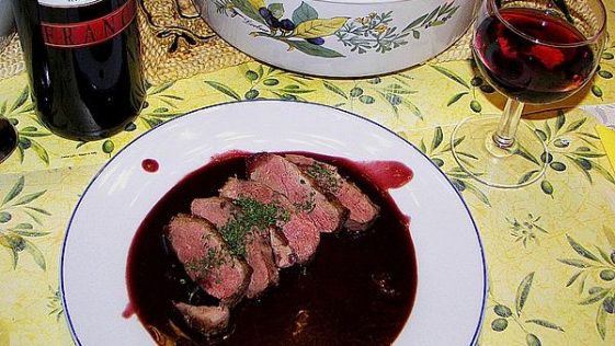 Braised Duck Breast with Red Wine Plum Sauce - Boss Kitchen