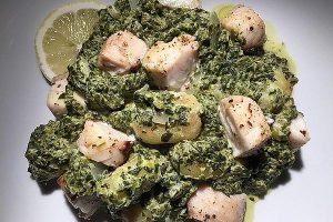 Gnocchi Fish Pan with Lemon Sauce