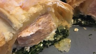 Puff Pastry Quiche with Mince, Spinach and Sheep Cheese - Boss Kitchen