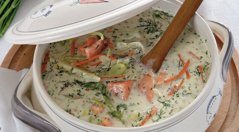 Finnish Fish Soup with Smoked Salmon