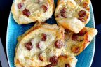 Puff Pastry Boat with Cream Cheese Chorizo filling